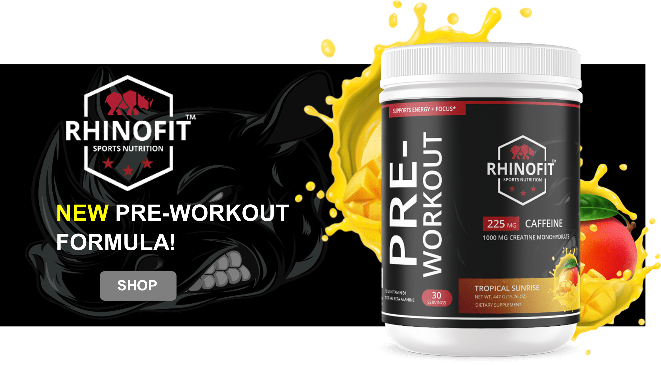 Check out our new Sunrise Pre-Workout Formula!